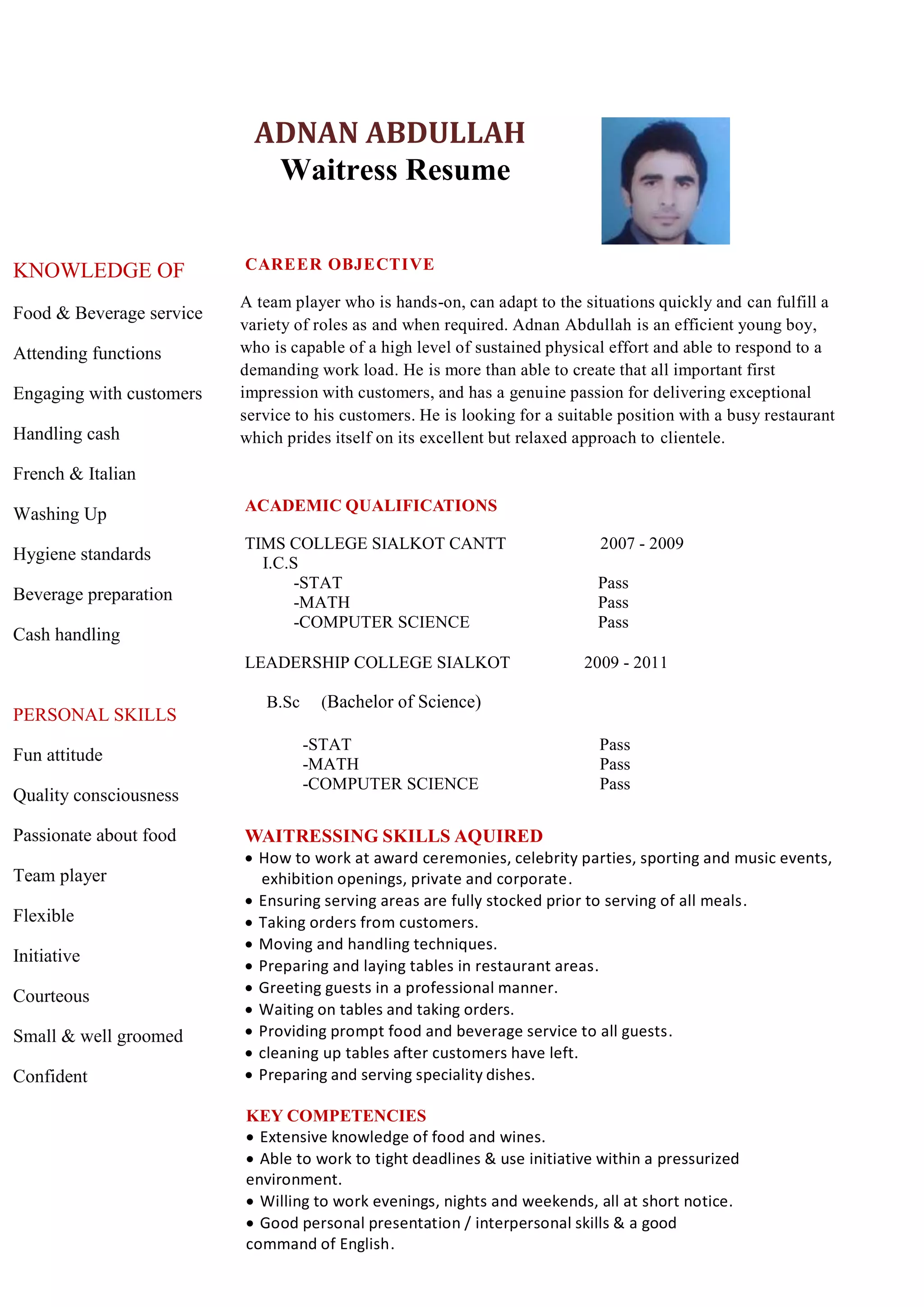 ADNAN ABDULLAH | PDF | Dining Out | Food & Drink