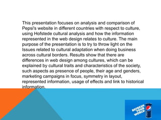 cultural analysis | PPTX