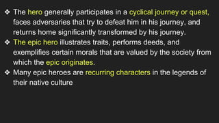 The modern epic poem | PPTX