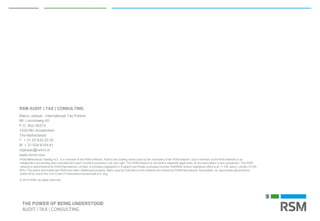 20160404 RSM DutchBasedInternationals Brochure5april2016 | PPT