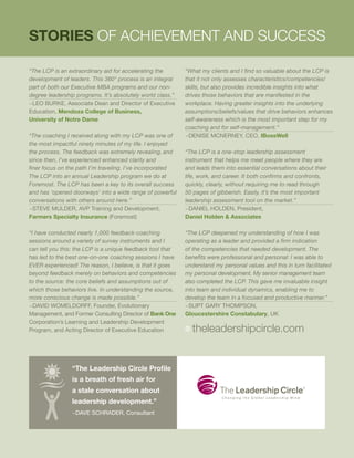Brochure The Leadership Circle | PDF