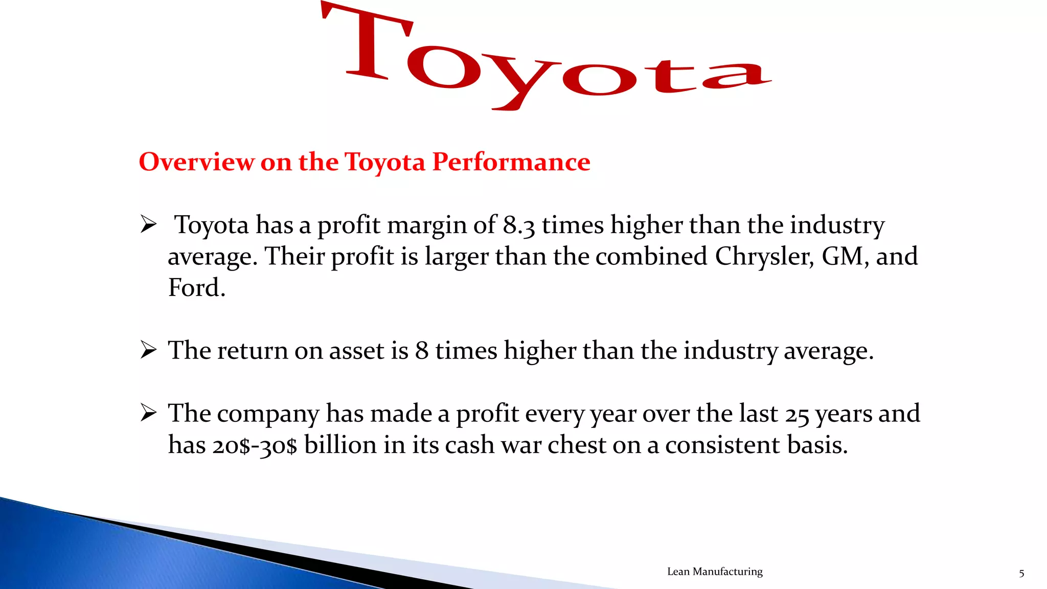 Lean Manufacturing - Toyota Production System | PDF