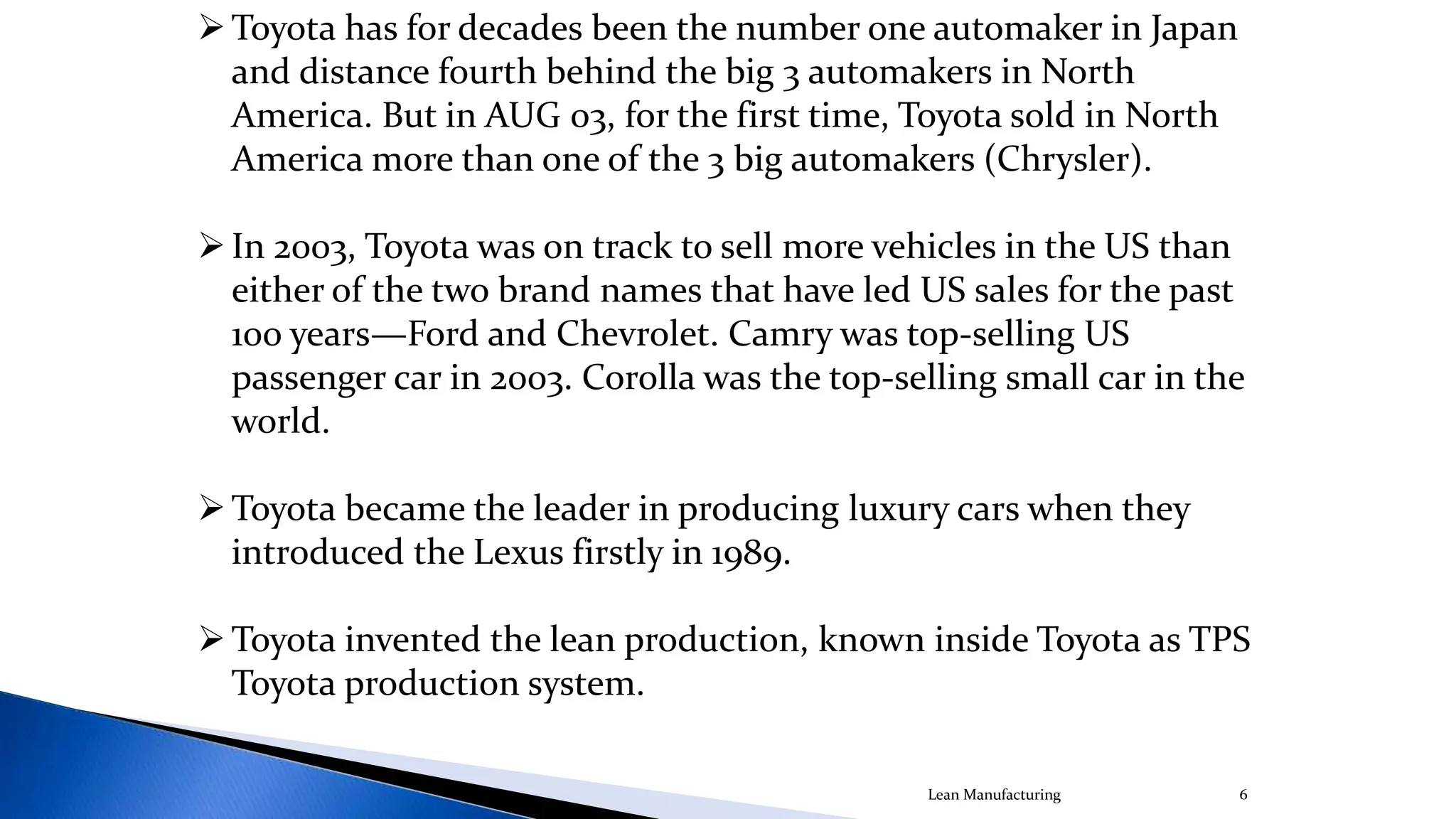 Lean Manufacturing - Toyota Production System | PDF