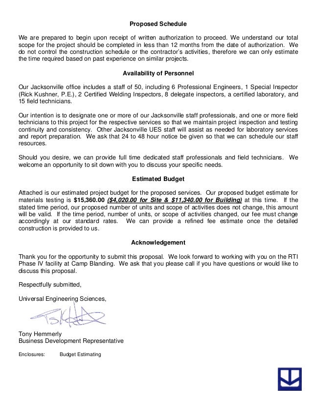 UES LUMP SUM PROPOSAL PDF UES LUMP SUM PROPOSAL PDF