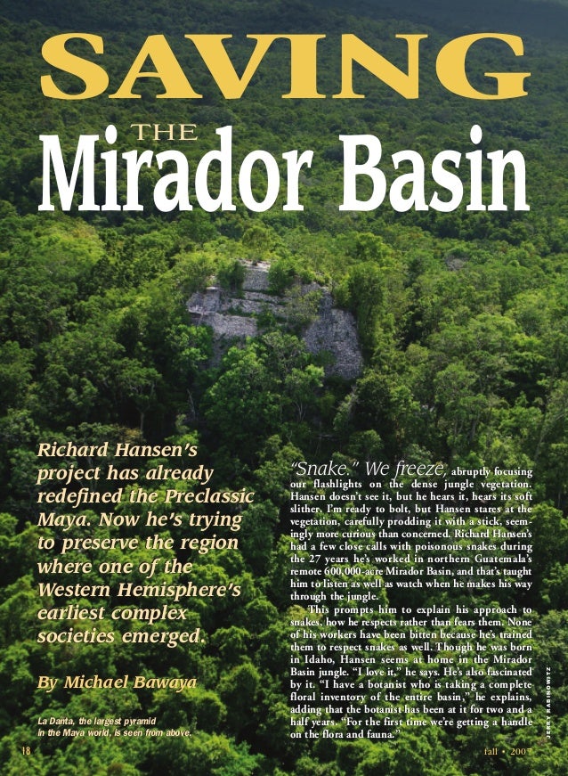 Mirador Basin - Alchetron, The Free Social Encyclopedia