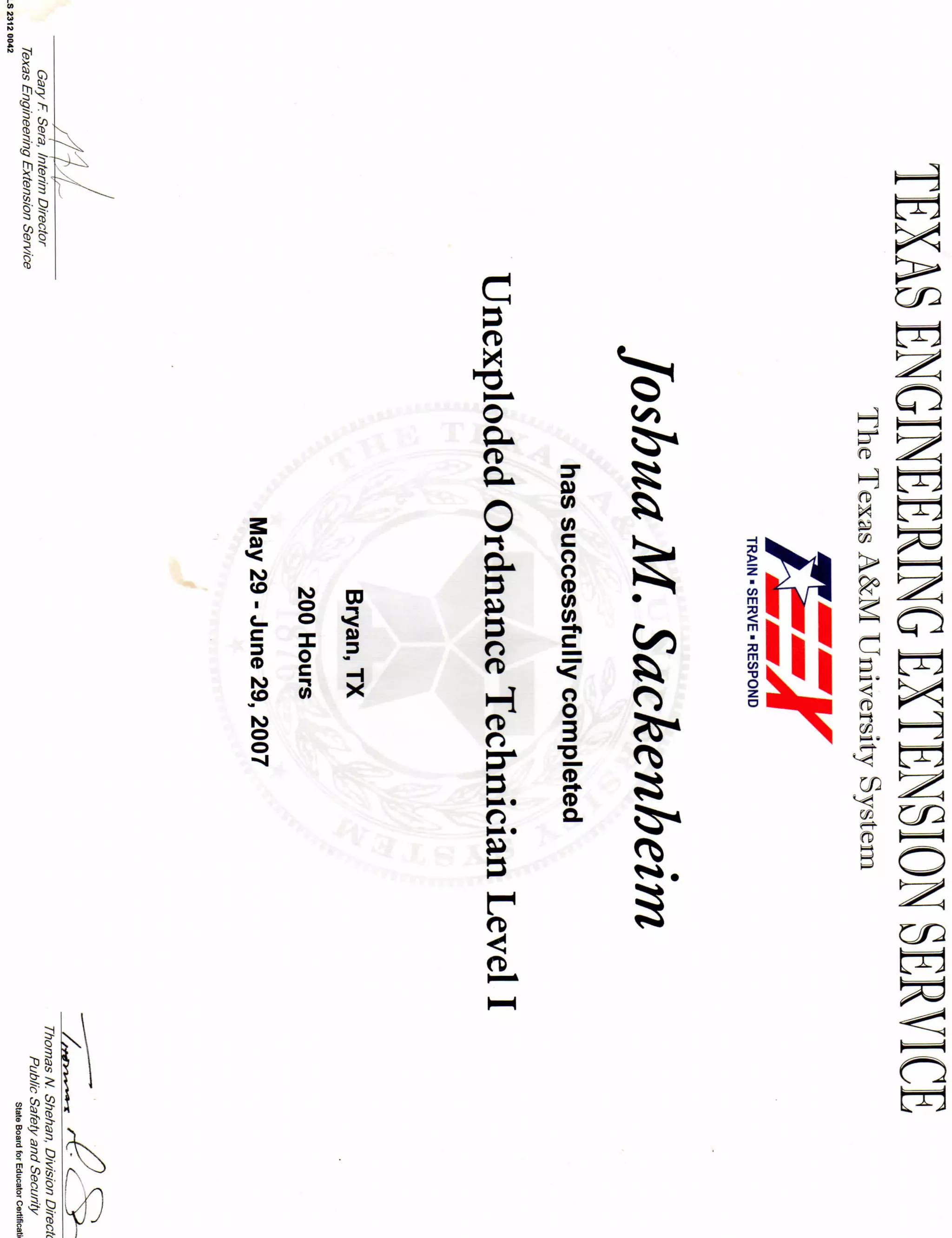 UXO Certification | PDF