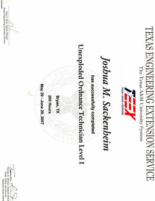 UXO Certification | PDF