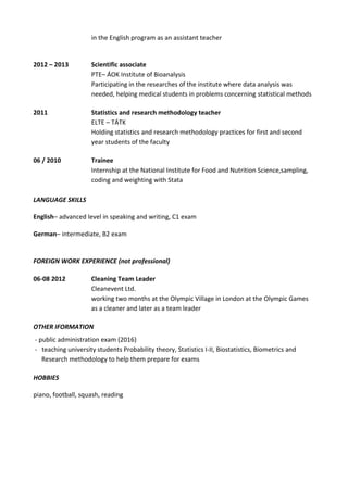 Peter Matrai EN CV | PDF | Technology & Computing