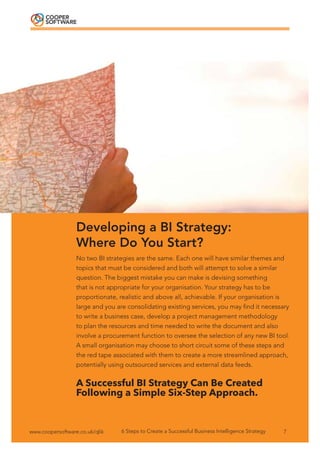 6 STEPS TO CREATE A SUCCESSFUL BUSINESS INTELLIGENCE STRATEGY | PDF