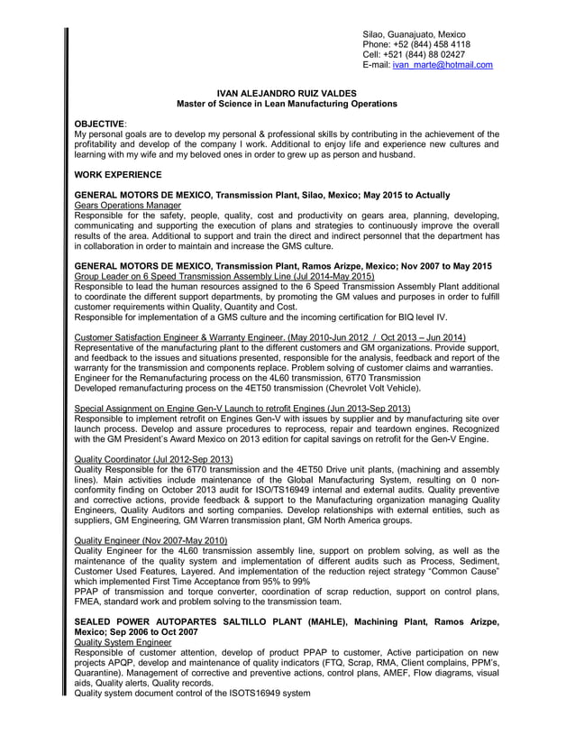 Resume Ivan Ruiz | PDF