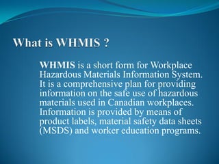 WHMIS | PDF