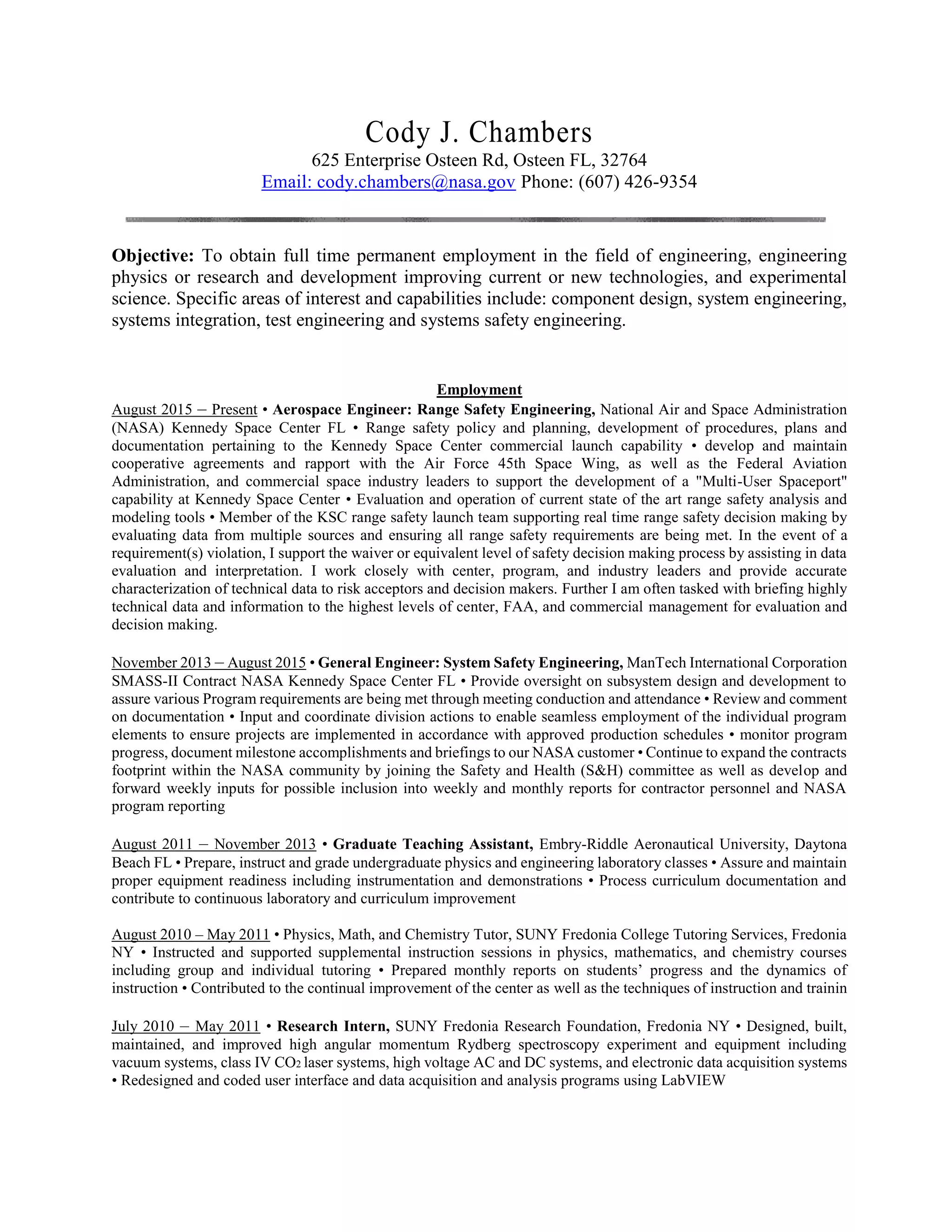 Chambers_Resume_06162016 | PDF