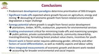 Decent work and economic growth: Potential impacts of SDG 8 on forests ...