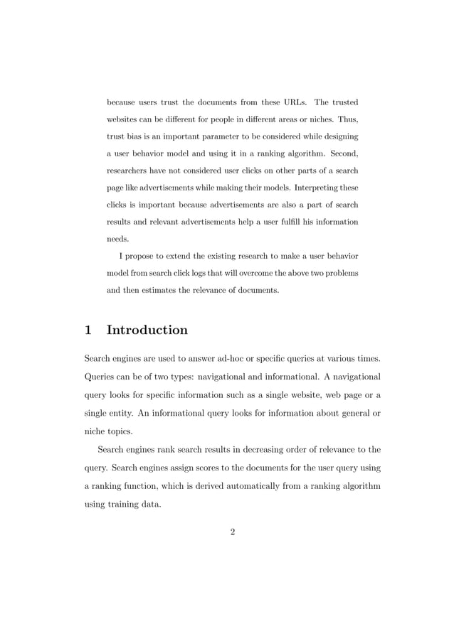 Determining Relevance Rankings with Search Click Logs | PDF | Search ...