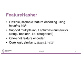 Feature Hashing for Scalable Machine Learning with Nick Pentreath | PPT
