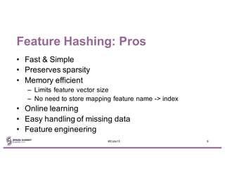 Feature Hashing for Scalable Machine Learning with Nick Pentreath | PPT