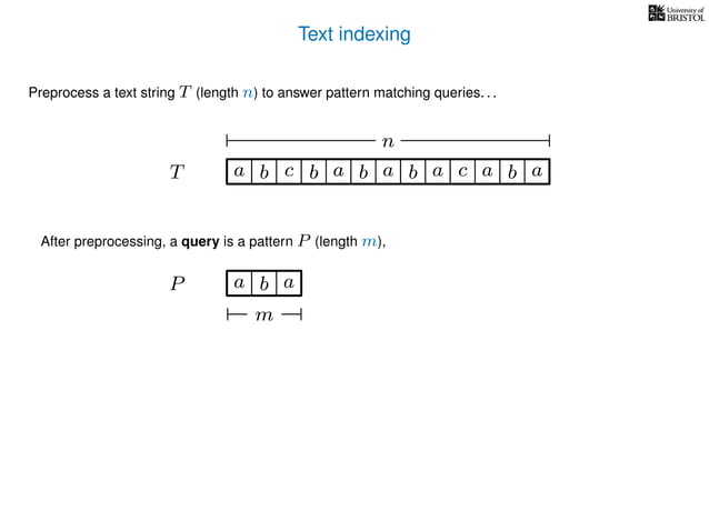 Pattern Matching Part Two: Suffix Arrays | PDF | Databases | Computer ... Pattern Matching Part Two: Suffix Arrays | PDF | Databases | Computer ...