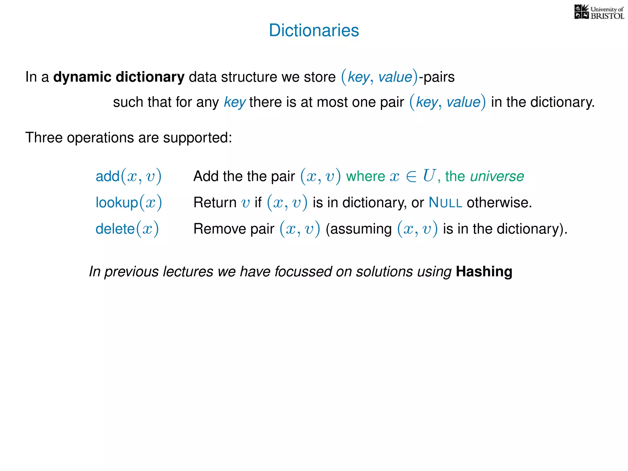 van Emde Boas trees | PDF | Databases | Computer Software and Applications