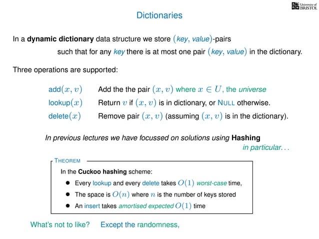 van Emde Boas trees | PDF | Databases | Computer Software and Applications