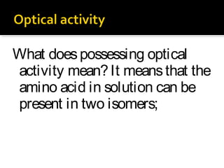 amino acids properties | PPT