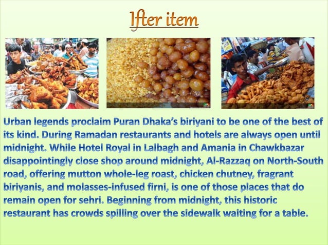 Street Food Presentation By Rimon Rayhan | PPTX
