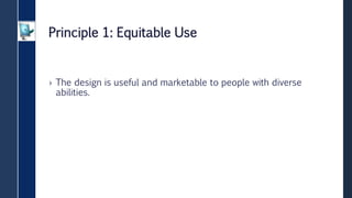 universal design principle | PPTX
