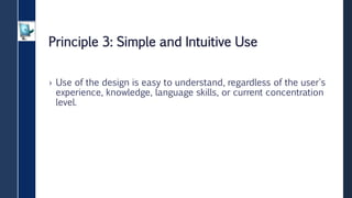 universal design principle | PPTX