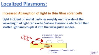 PLASMONS: A modern form of super particle waves | PPTX | Science