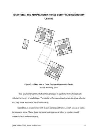 ASIAN ARCHITECTURE - THREE COURTYARD COMMUNITY CENTRE CASE STUDY / | PDF