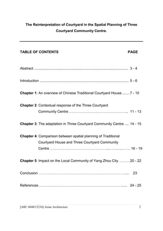 ASIAN ARCHITECTURE - THREE COURTYARD COMMUNITY CENTRE CASE STUDY / | PDF