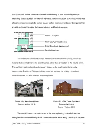 ASIAN ARCHITECTURE - THREE COURTYARD COMMUNITY CENTRE CASE STUDY / | PDF