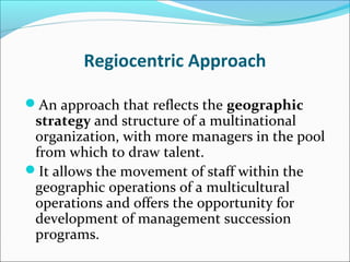 International HRM – Staffing Approaches | PPT