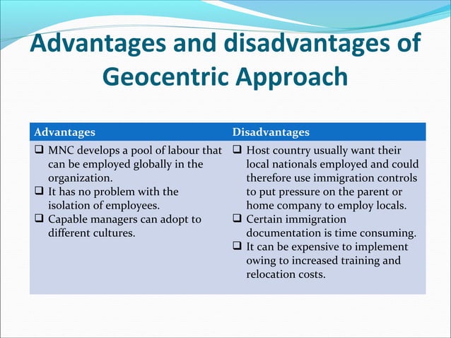 International HRM – Staffing Approaches | PPT