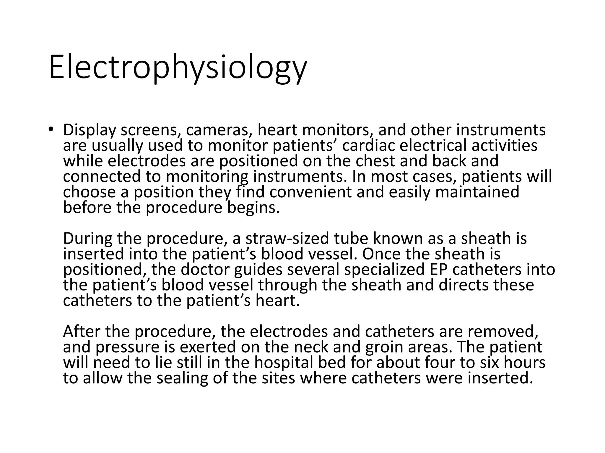 Introduction to the Electrophysiology Study | PPT