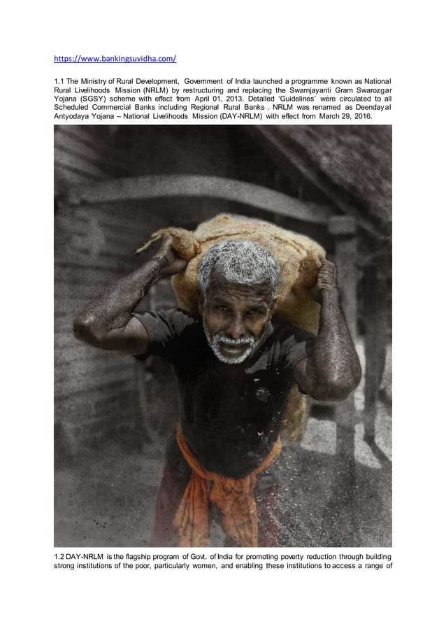 DEEN DAYAL ANTYODAYA YOJANA ,DAY-NRLM | DOCX | Government Support and ...