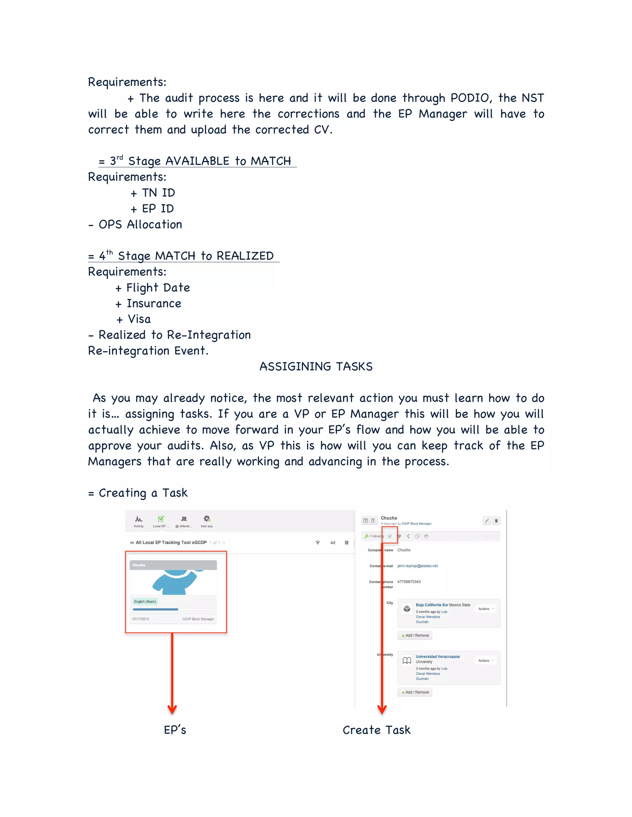 AIESEC Academy | PODIO Manual (OGX) | PDF