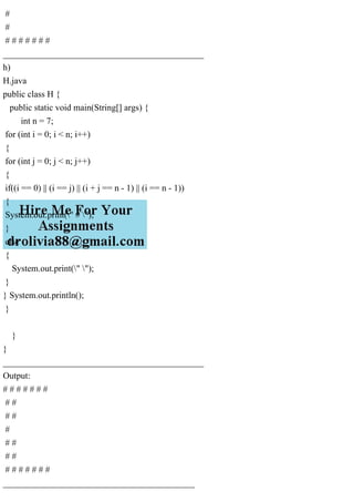 a)A.javapublic class A { public static void main(String[] ar.pdf