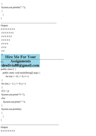 a)A.javapublic class A { public static void main(String[] ar.pdf