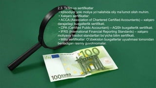 Mol - mulk va mulkiy daromat soliqlari | PPTX