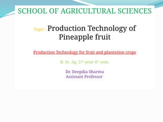 aa. Production Technology of pineapple.pptx