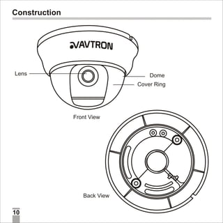 Avtron Dome CCTV Camera Aa 4503-fs-manual | PDF