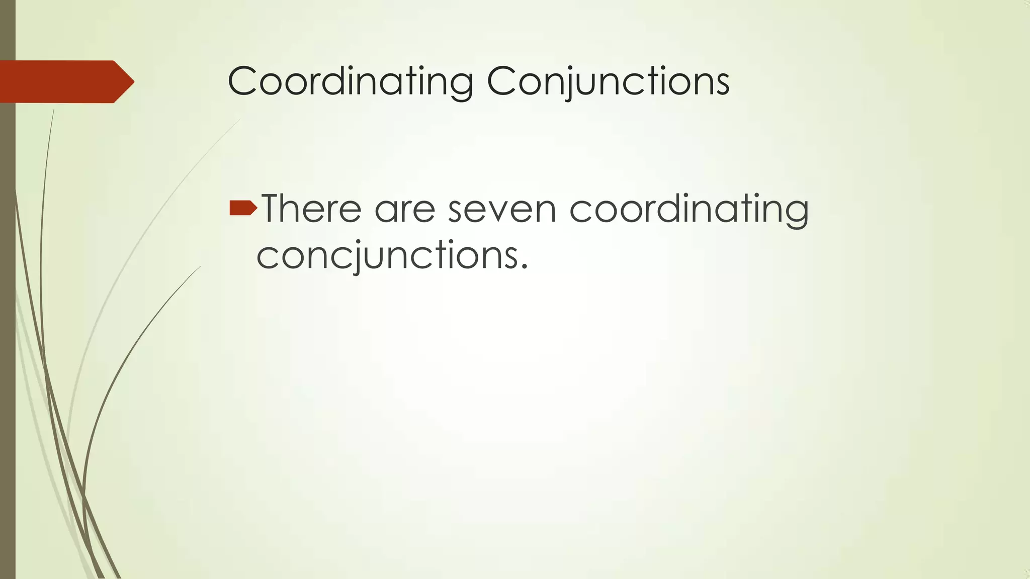 coordinating-conjunctions | PPT