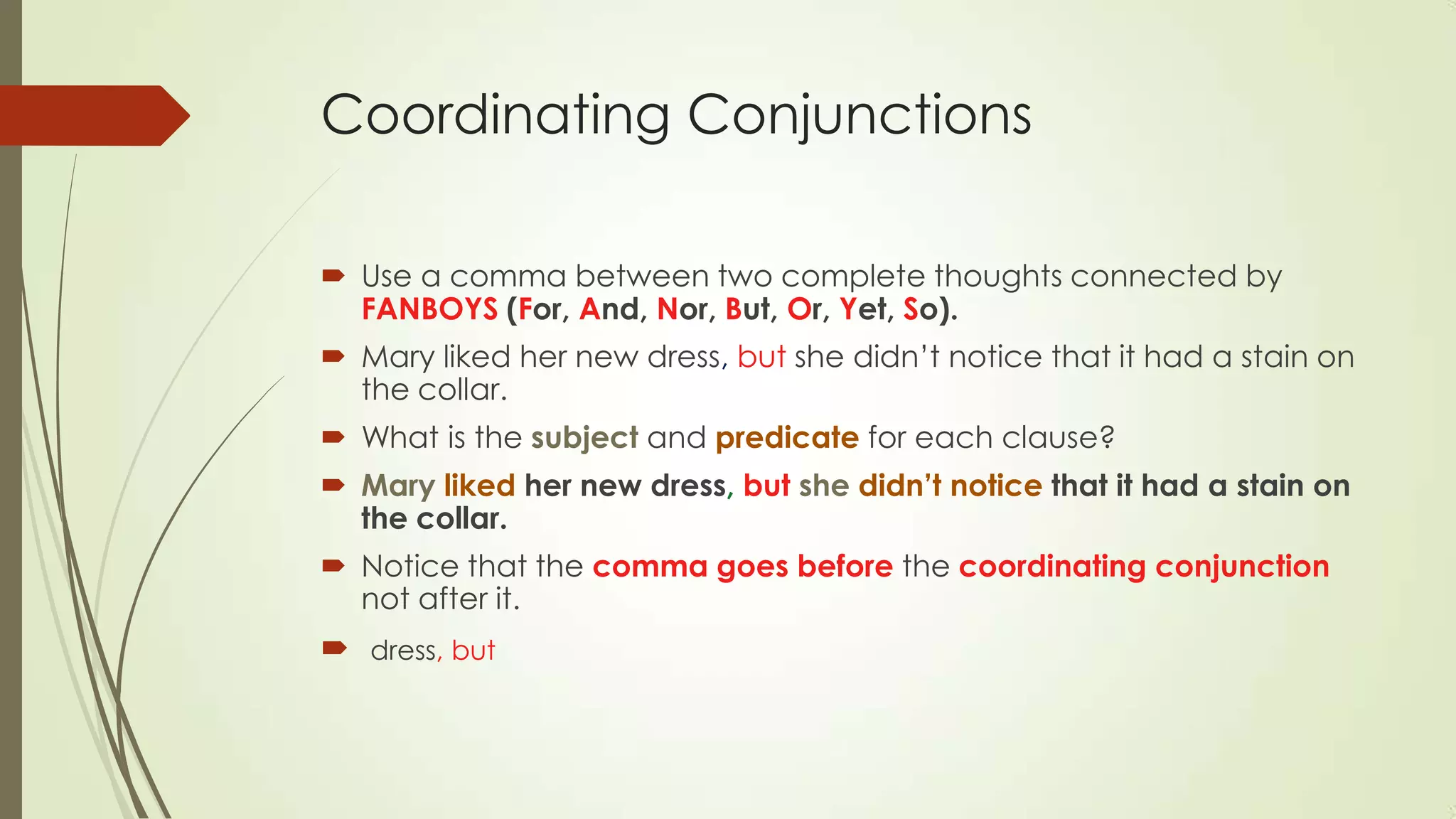 coordinating-conjunctions | PPT