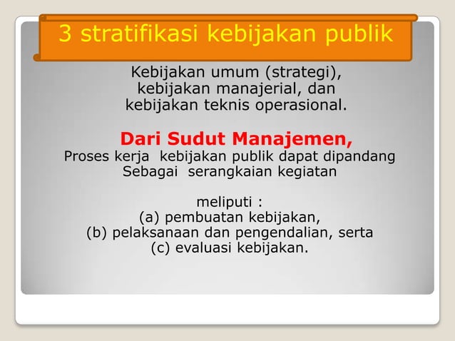 Definisi Kebijakan Publik | PPTX