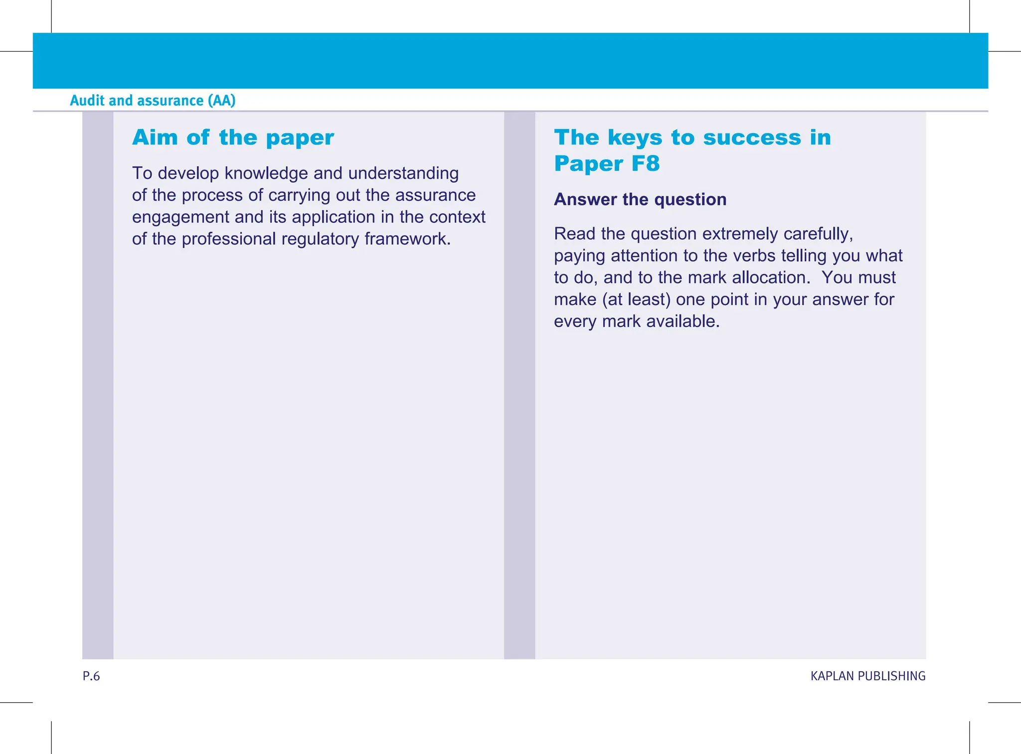 ACCA Kaplan(ISDC) AA-F8 Pocket Notes pdf | PDF
