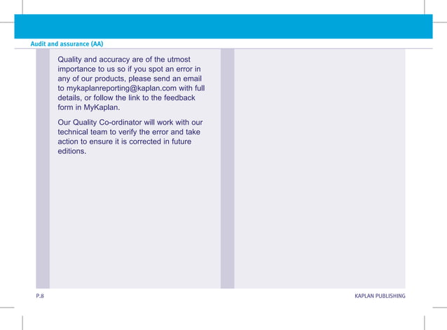 ACCA Kaplan(ISDC) AA-F8 Pocket Notes pdf | PDF | Business Accounting ...