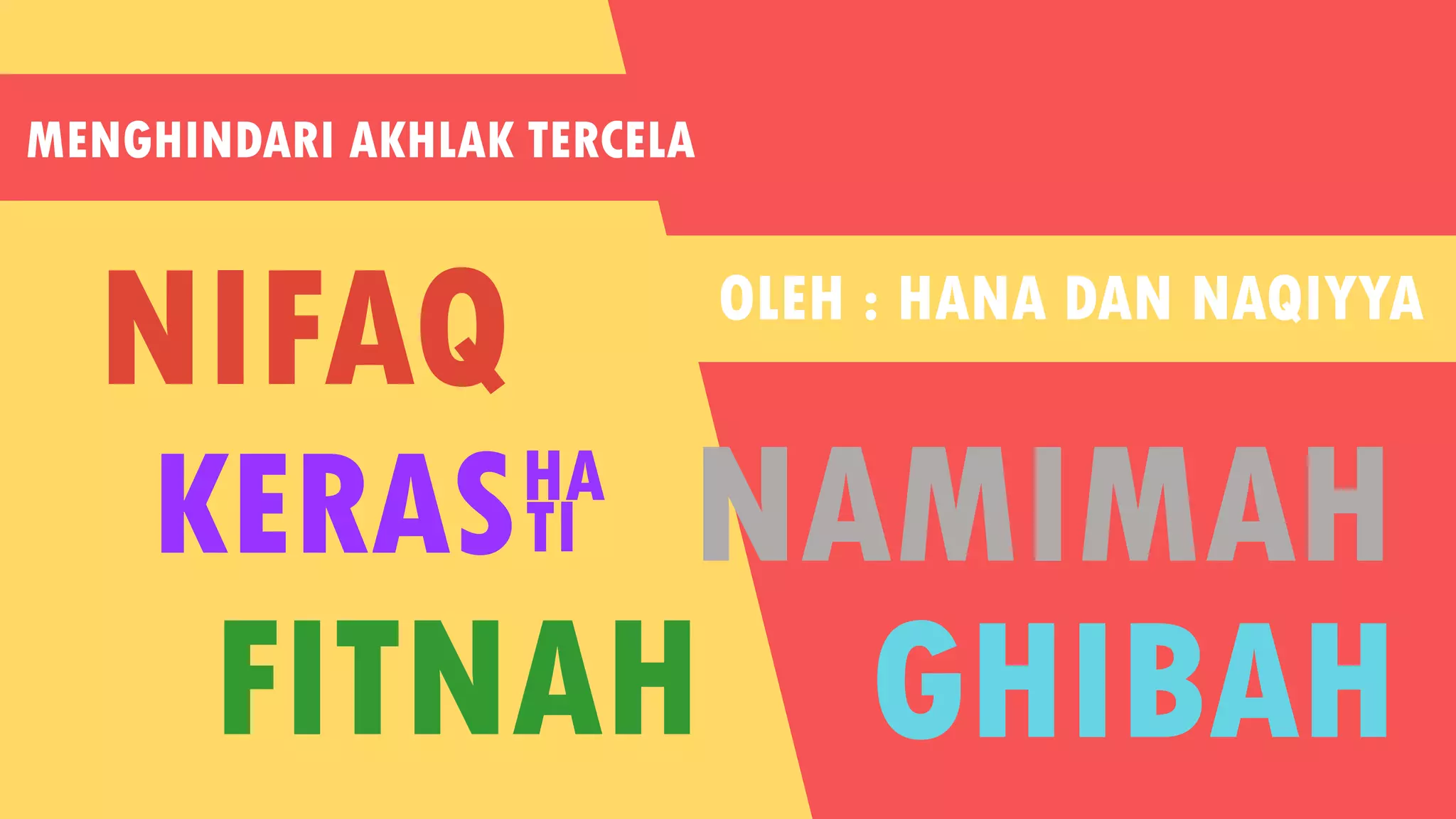 Aqidah Akhlak - Ghadab, Keras Hati, Fitnah, Namimah, Ghibah | PDF