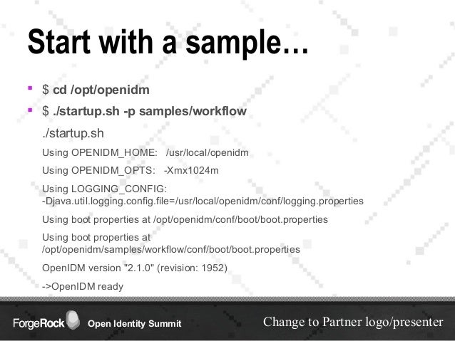 Getting Started with OpenIDM