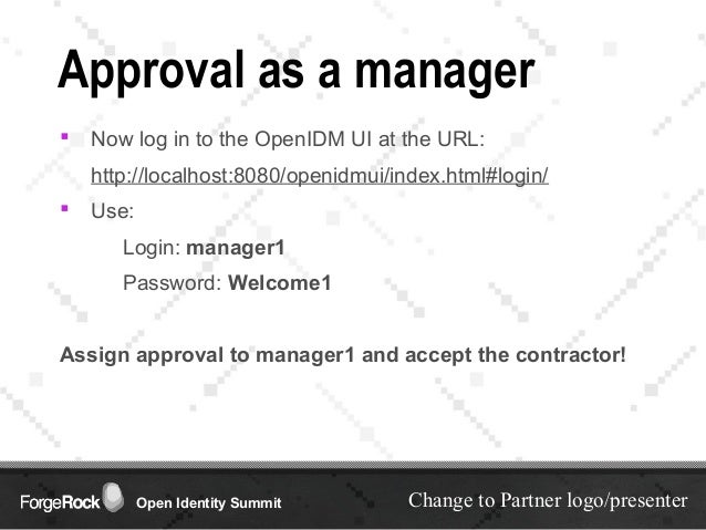 Getting Started with OpenIDM