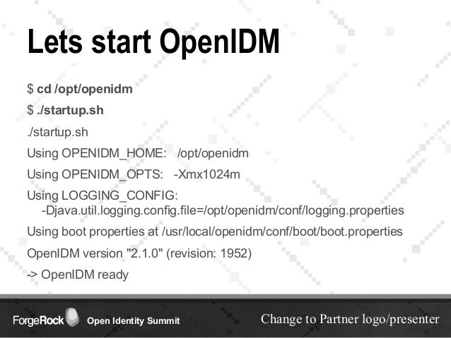 Getting Started with OpenIDM